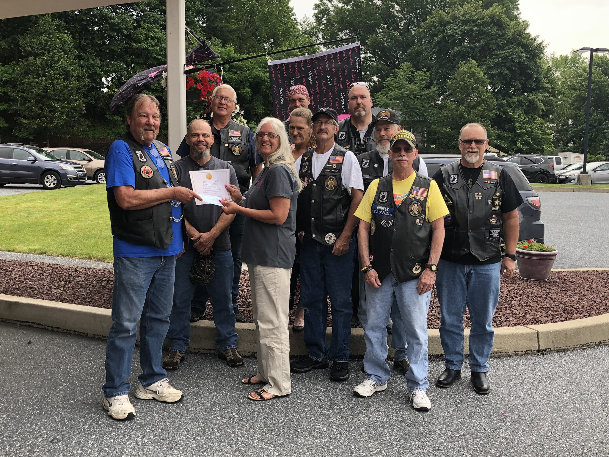 Gold Level Certificate Presentation – Linglestown American Legion – Ta ...